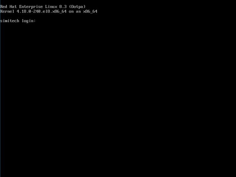 RHEL 8.3 installation guide step buy step screenshot SimiTech