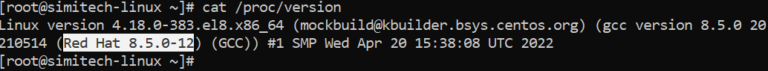 how to check os version in Linux - SimiTech